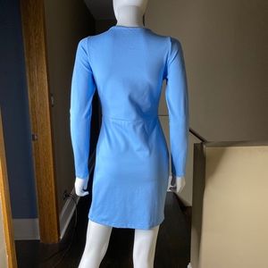 GoJane | Dresses | Baby Blue Lace Up Corset Dress | Poshmark